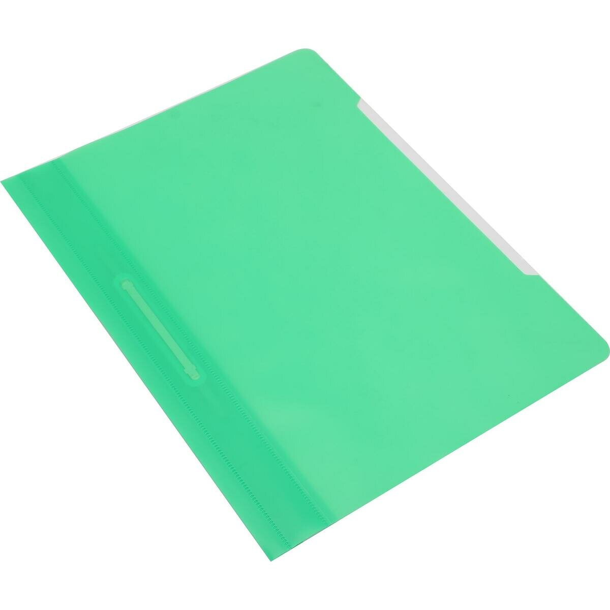 Бюрократ <816301-PS20lett> Папка-скоросшиватель, A4, прозрачныйверхний лист, салатовый(цена за 1шт, в уп. 20шт)