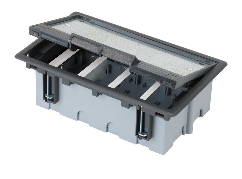 Simon Connect Серый Люк на 4 S модуля. Глубина 90 мм