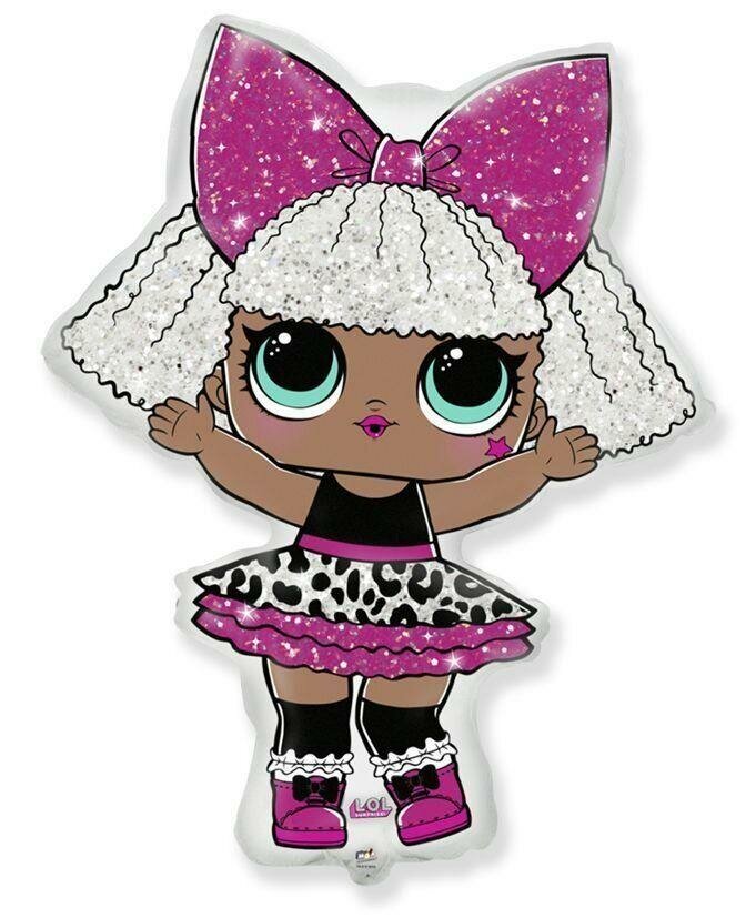 Шар (34'/86 см) Фигура, Кукла ЛОЛ (LOL), Роскошная Дива, 1 шт.