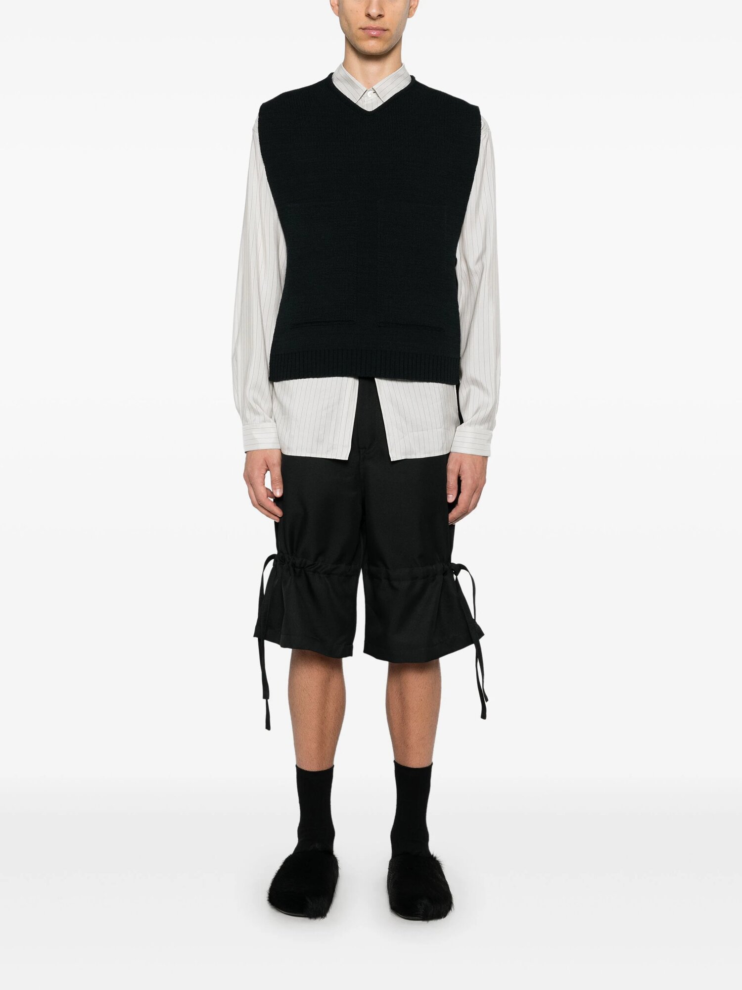 Шорты Comme des Garcons SHIRT, размер 48, black/black — фото 1