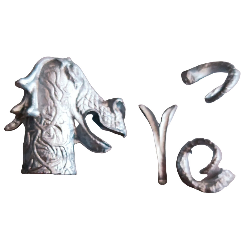 Носовая фигура для модели корабля Viking Ship (корабль викингов), 28х15 мм, металл, М.1:50, Amati