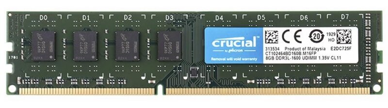 Оперативная память Crucial CT102464BD160B. M16FP DDRIII 8Gb