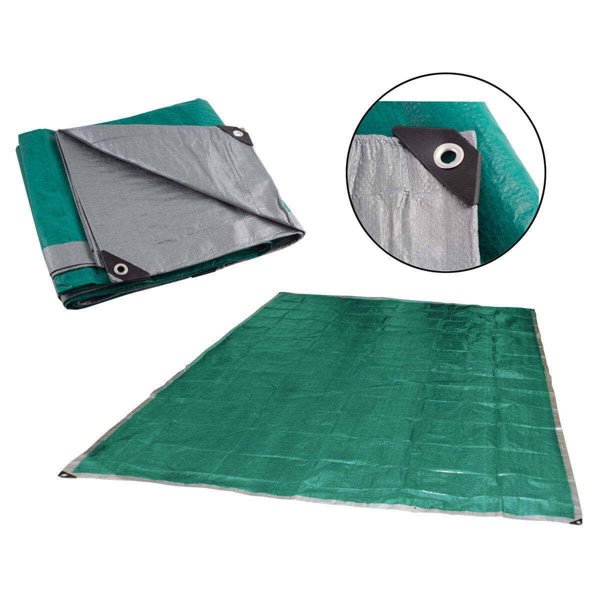 Тент универсальный Ecos 10х10 м, 120 г/м2, универсальный защитный