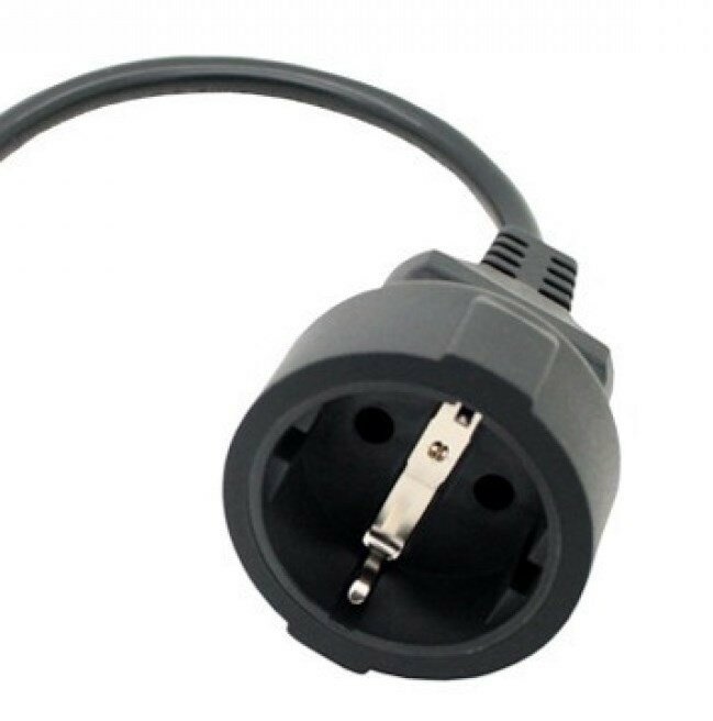 Кабель с розеткой, 0,20 м (3*0,75mm2) LadAna