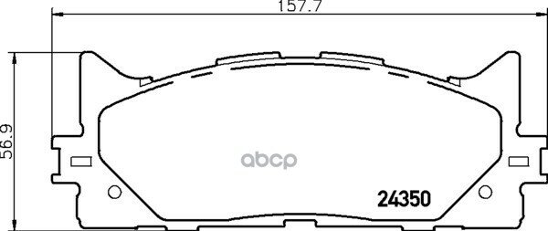Колодки тормозные дисковые передн. ES (GSV4 ACV4) ES (AVV6 GSV6 ASV6) AURION Mintex арт. MDB2788