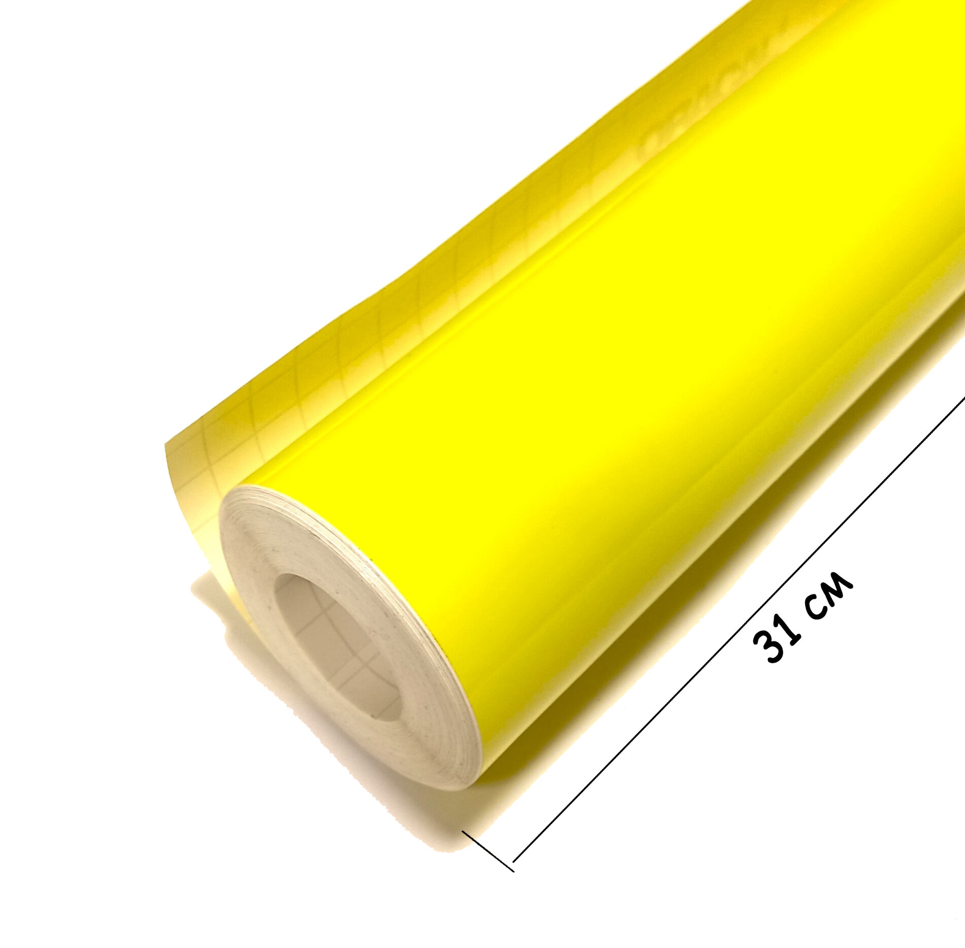 Самоклеящаяся пленка Oracal 641, цвет 025G (31см х 1м) глянцевая Лимонная