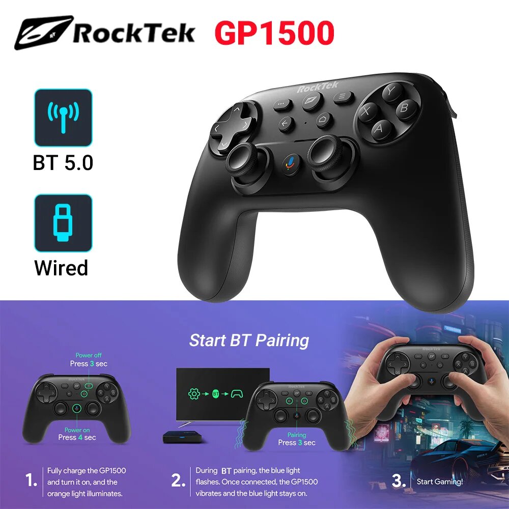 Геймпад RockTek GP1500 Bluetooth