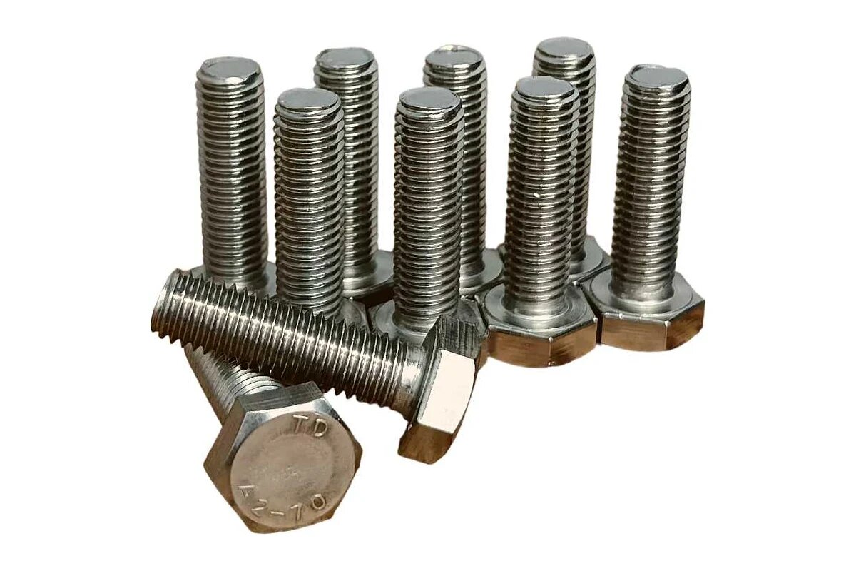 23 болта Болт нержавеющий DIN933 8x30 мм с метрической резьбой, упаковка 50 шт