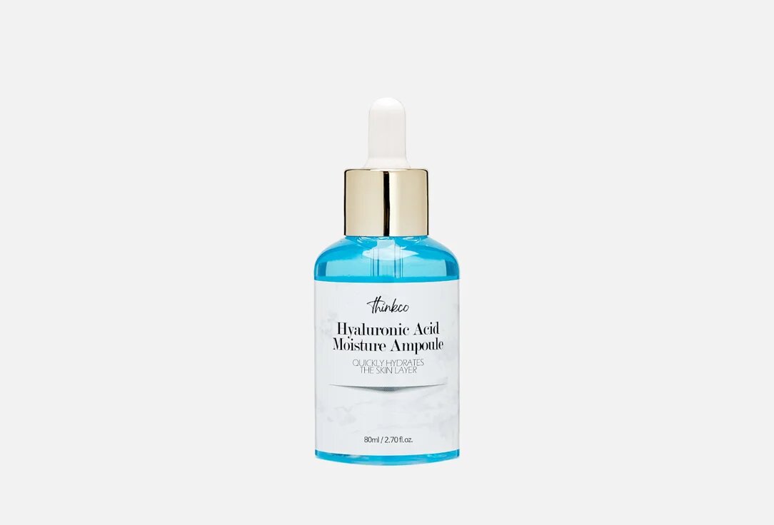 Сыворотка Thinkco "Hyaluronic Acid Moisture", для лица, с гиалуроновой кислотой, 80 мл