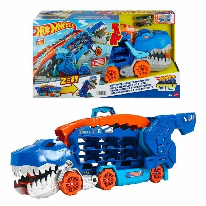 Игрушечный трек Hot Wheels T-Rex Mega Transporter HNG50