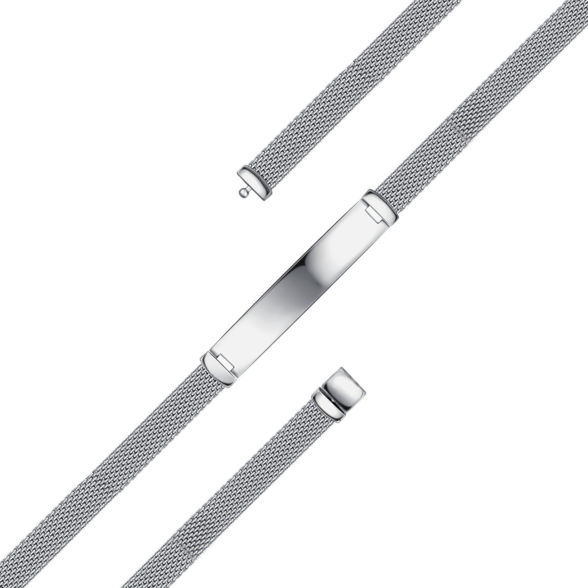 Браслет, серебро, 925 проба, родирование