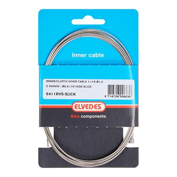 Elvedes Трос тормоза шоссе Elvedes 19 жильный из нержавеющей стали 1,5Х2000 мм