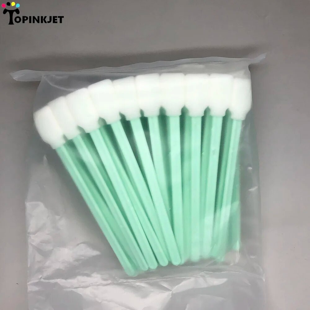 150PCS растворитель пены наконечником чистящее средство для Epson печатающая головка Roland Mimaki Mutoh большого формата головка струйного принтера для очистки