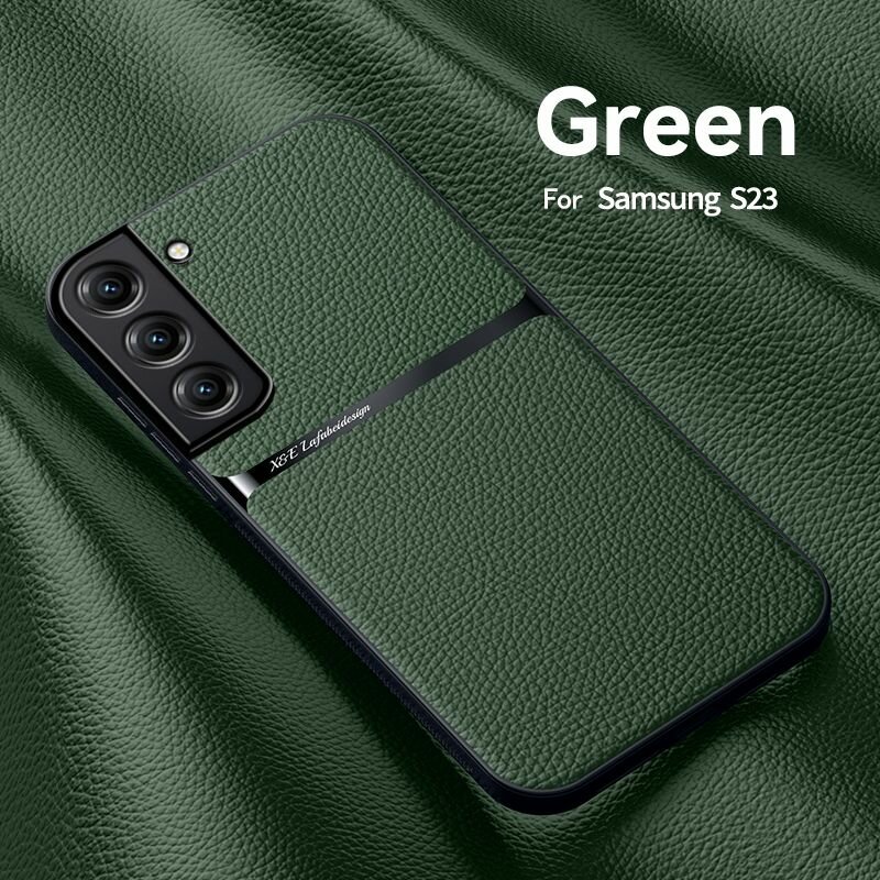 Чехол на Samsung Galaxy S23 /(Самсунг Галакси с23) , С защитой камеры / Высококачественная кожа