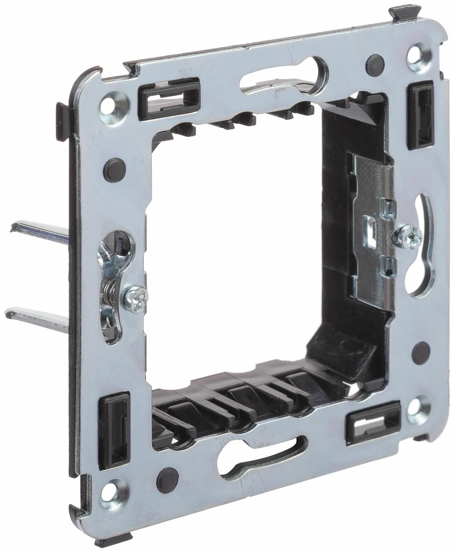 Каркас с лапками DKC для монтажа модульных "Avanti" в стену, под 2 модуля алюминий 4400802