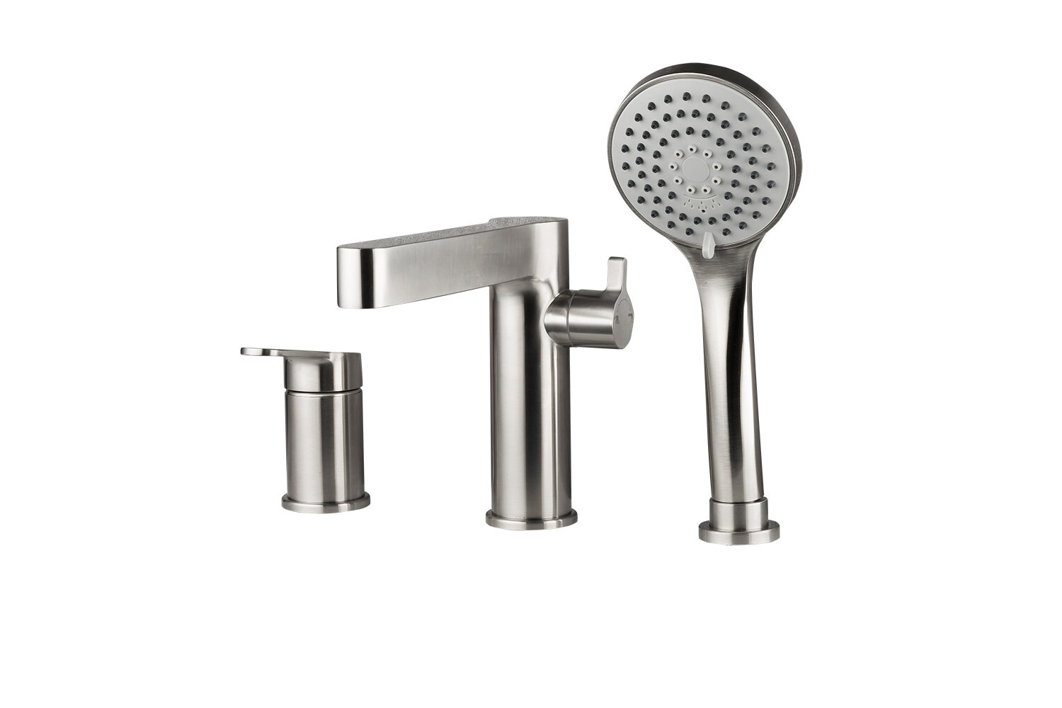 Смеситель на борт ванны Gappo G1199-30 нержавеющая сталь, сатин