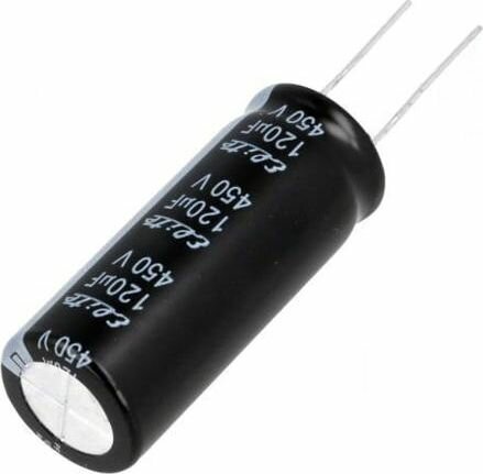 Конденсатор ELITE PF2W121MNN1845 Конденсатор: электролитический THT 120мкФ 450ВDC d18x45мм 1шт