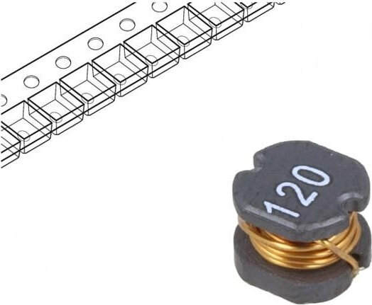 Дроссель TRACO POWER TCK-062 Дроссель: проволочный SMD 12мкГн 120мОм -40-125 град. C 20П 1,4А 1шт
