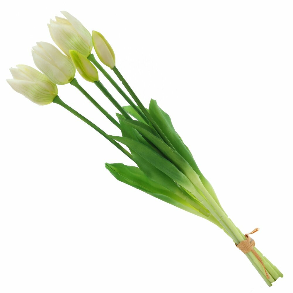 Цветы искусственные Букет Тюльпанов (Real Touch), 9х9х44 см KSM-815350