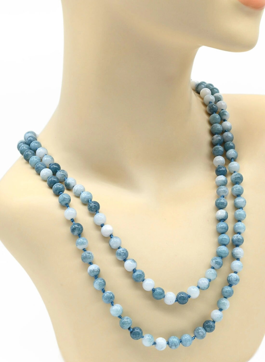 Бусы, кальцит