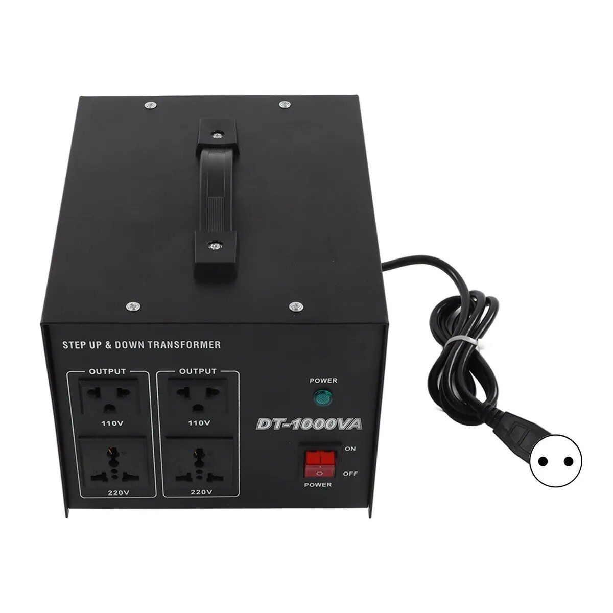 1000 Вт силовой трансформатор, повышающий понижающий преобразователь напряжения, регулятор переменного тока 110 В, 220 В, однофазная вилка европейского стандарта