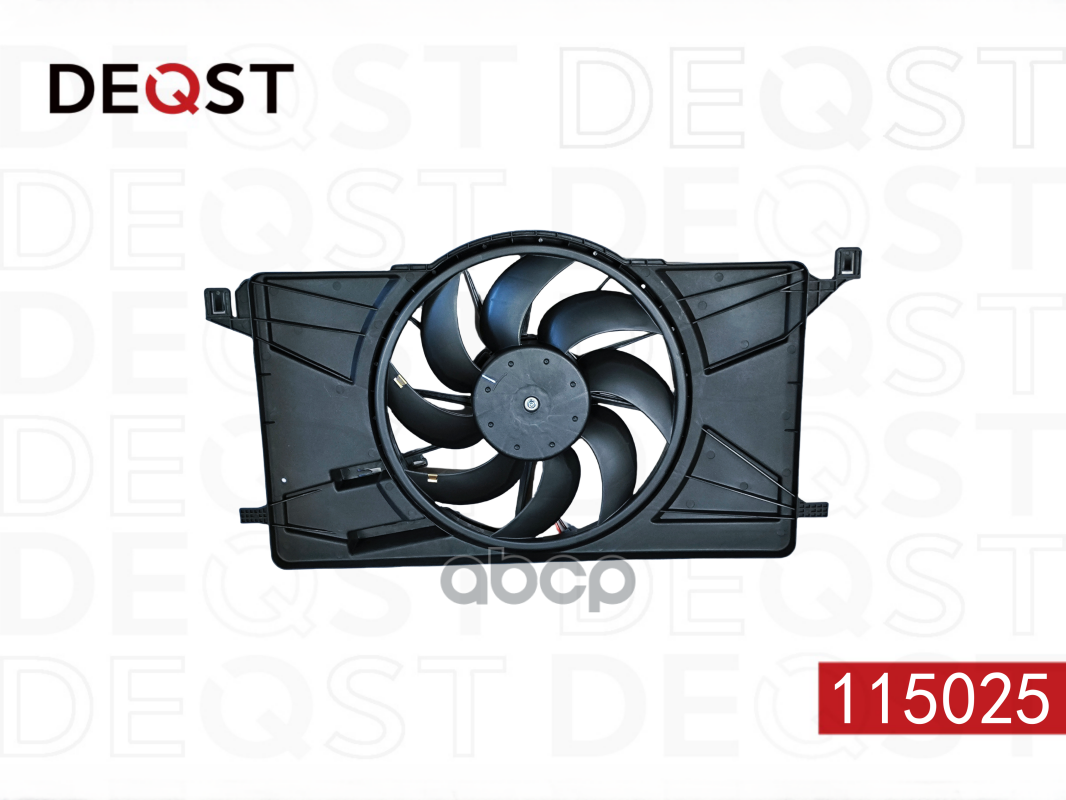Вентилятор радиатора двигателя FORD FOCUS III 04.11- DEQST арт. 115025