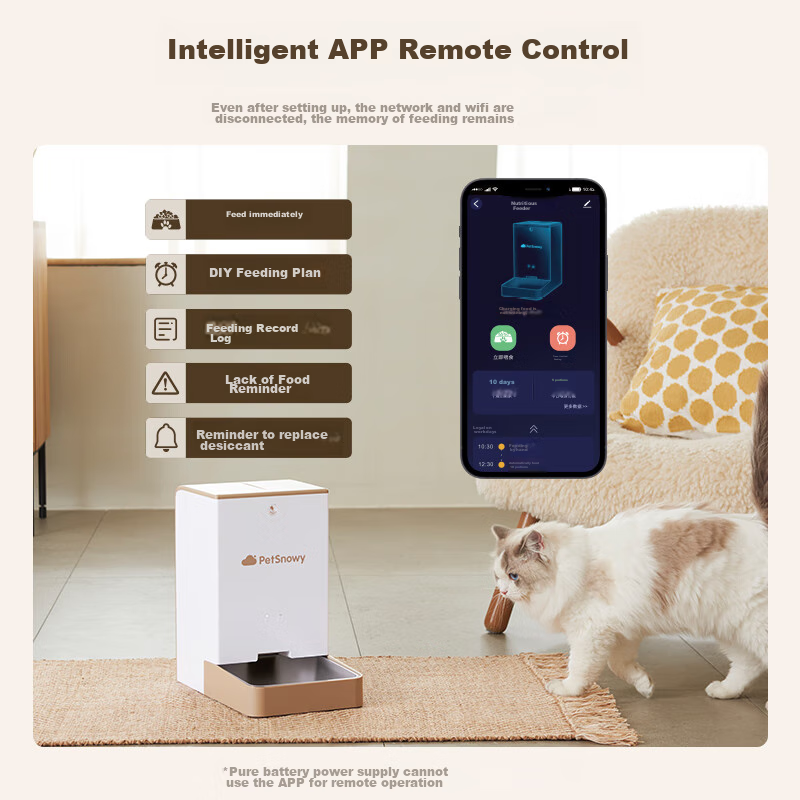 Nuoxue Automatic Pet Feeder, Smart Dispenser for Cat And Dog Food, Timed Feeding for Cats