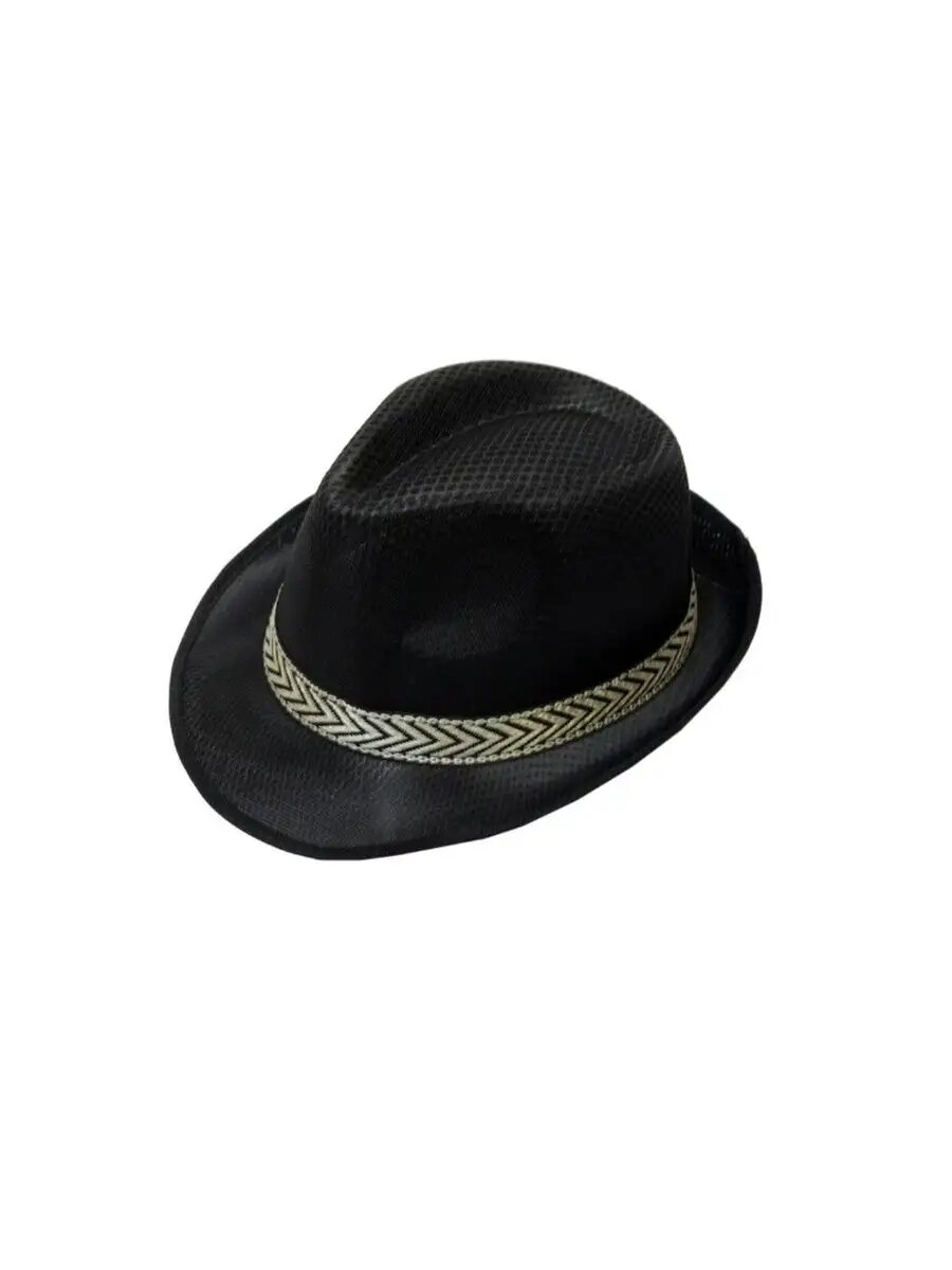 Шляпа СмеХторг, карнавальная, черная, полиэстер, 55-58 размер