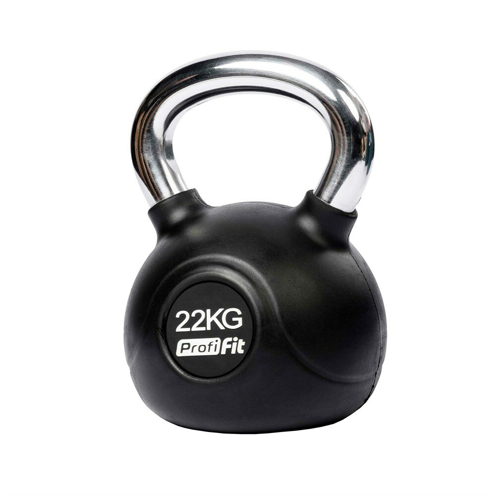PROFI-FIT Гиря обрезиненная с хромированной ручкой PROFI-FIT 22 кг