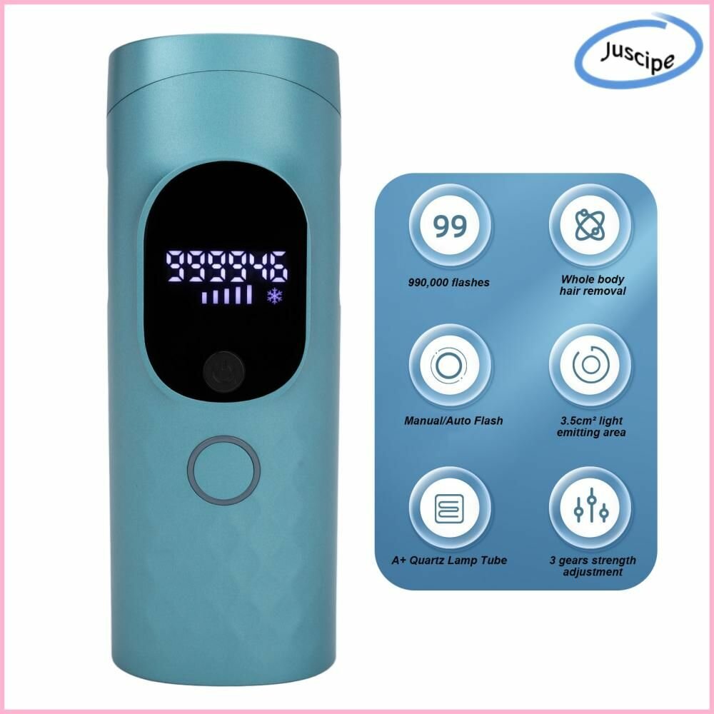 Эпилятор Juscipe, 5 скоростей, подсветка, керамические пинцеты, 1 насадка
