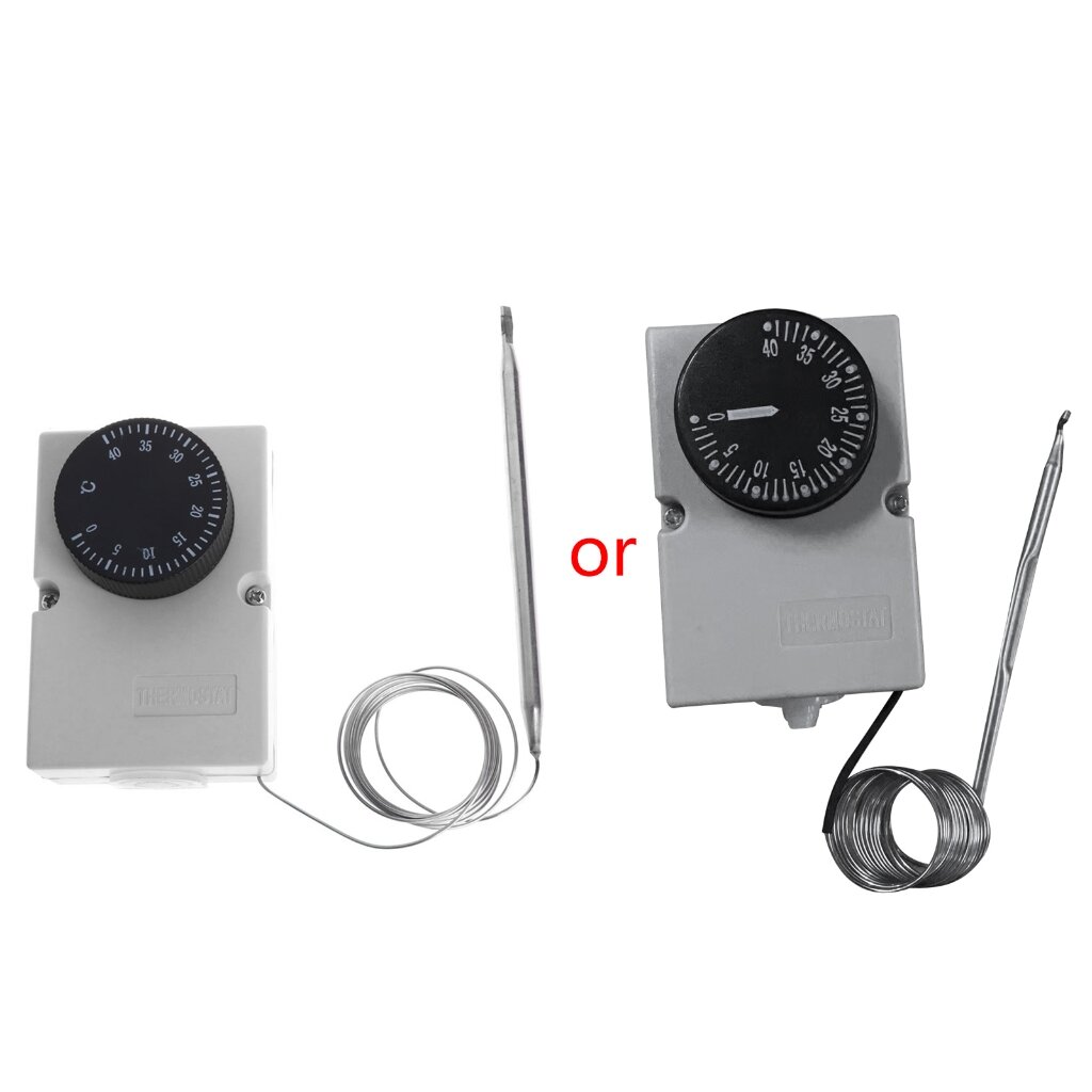 AC220v 0-40 ℃ Переключатель Температуры Термостат Терморегулируемый Переключатель Регулятор Температуры Управление Водонепроницаемая Коробка