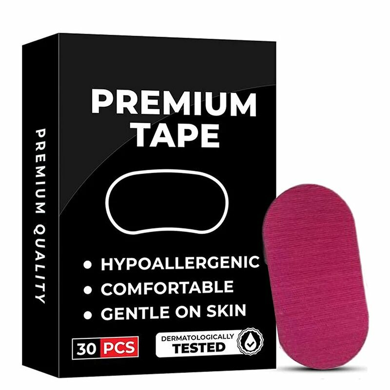 30 шт, лента для рта против храпа, лучшие дыхательные полоски для носа, медицинский класс, улучшенный сон, держите рот, близко, предотвращает храп