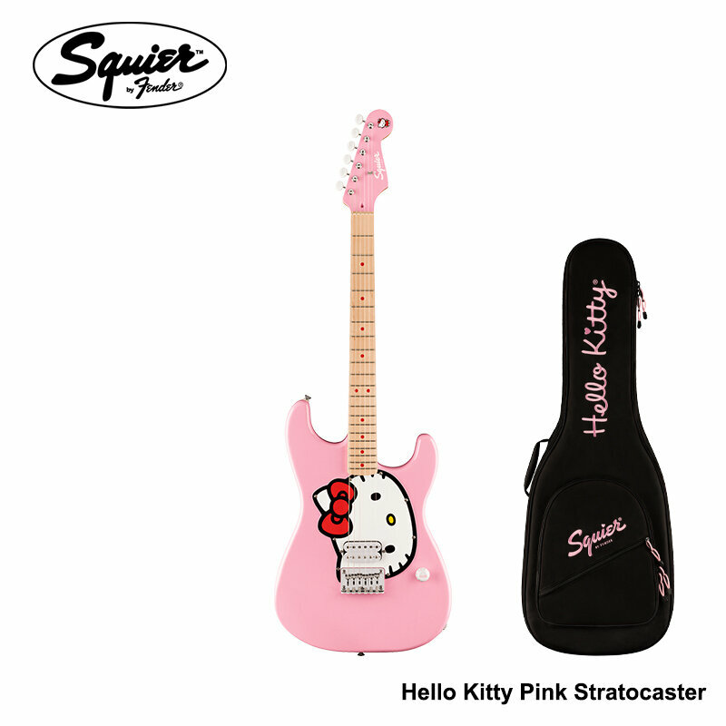 Squier Hello Kitty Stratocaster 6-струнная электрогитара