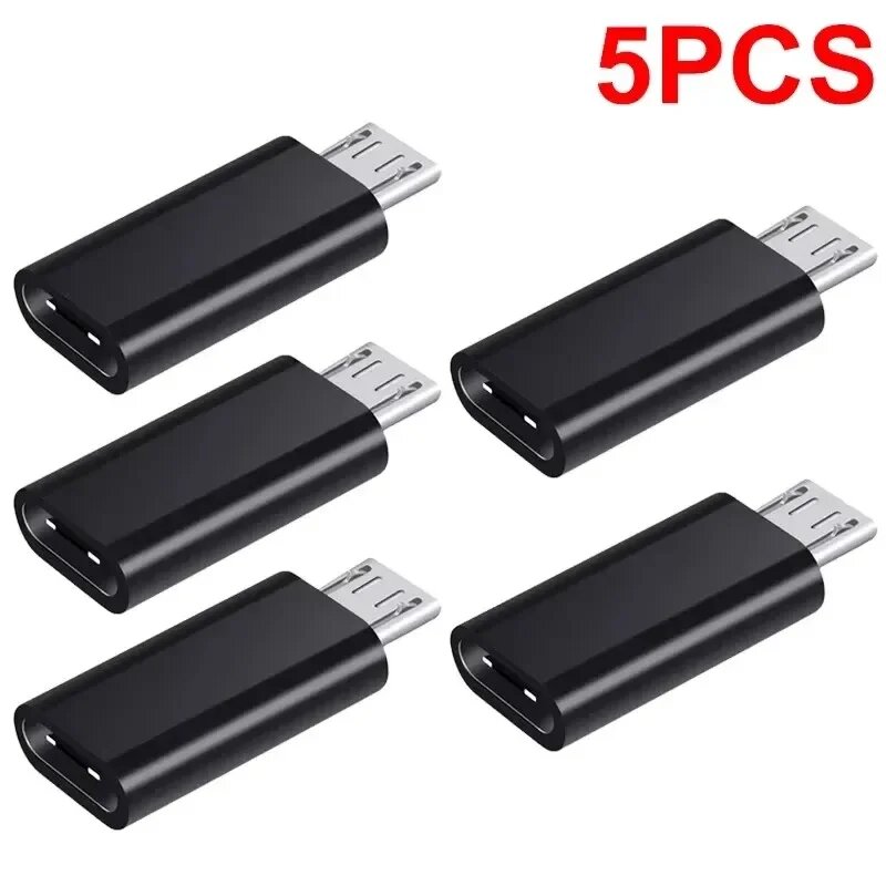 10-1 шт. USB C к микро-USB адаптеру типа C «мама» на Micro USB «папа» конвертер типаC для 5Pcs Black