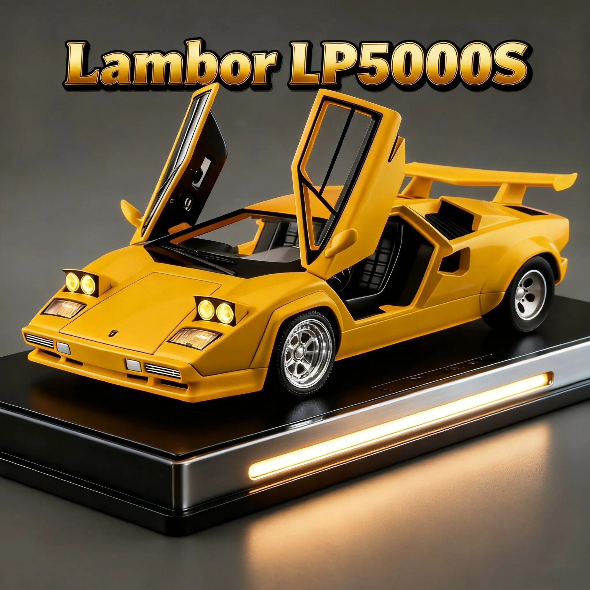 Миниатюрная модель автомобиля из литого металла Ламборгини Контах LP5000S модель автомобиля Игрушки 1:24 Lamborghini Countach LP5000S, со светом и звуками