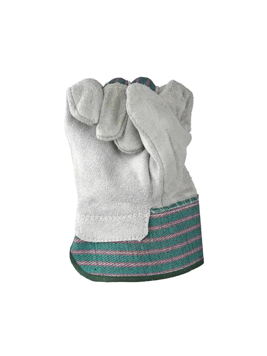 Защитные спилковые рабочие перчатки В-класса