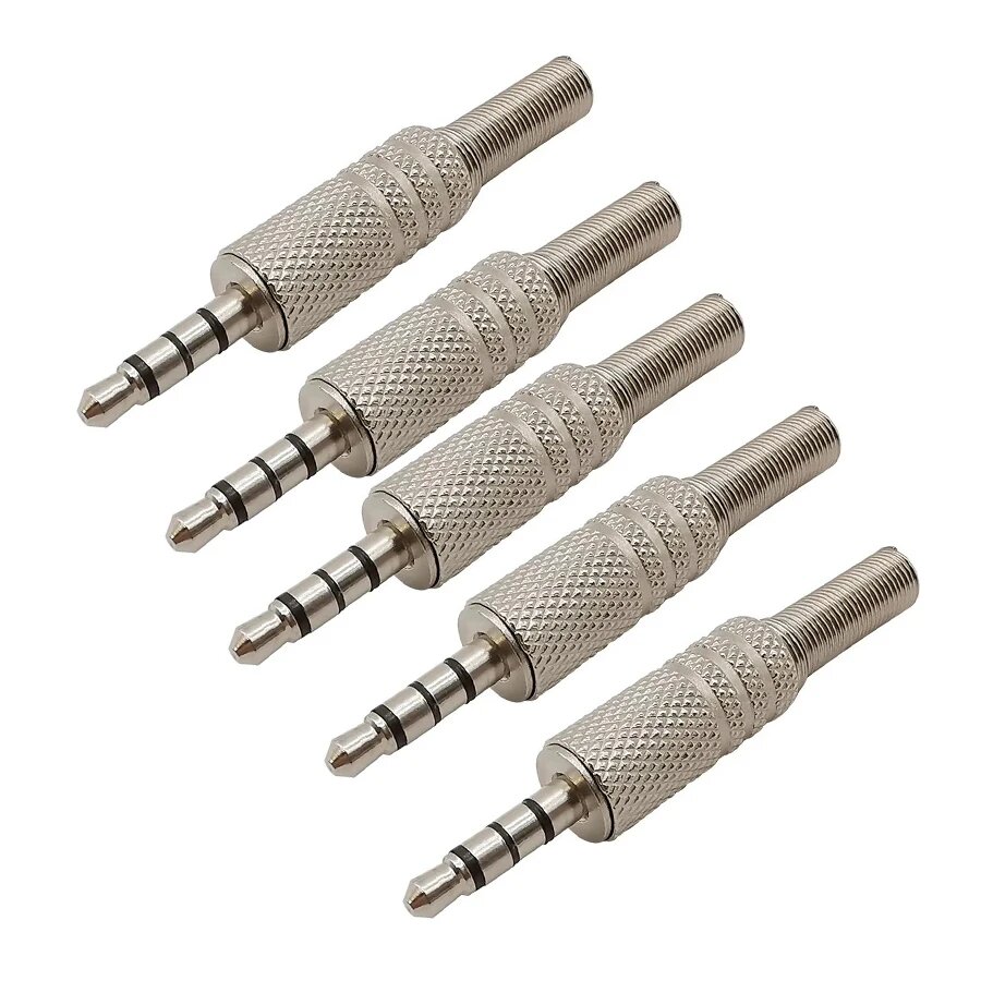 Металлические аудиоразъемы 3,5 мм ALLiSHOP 4 Pole