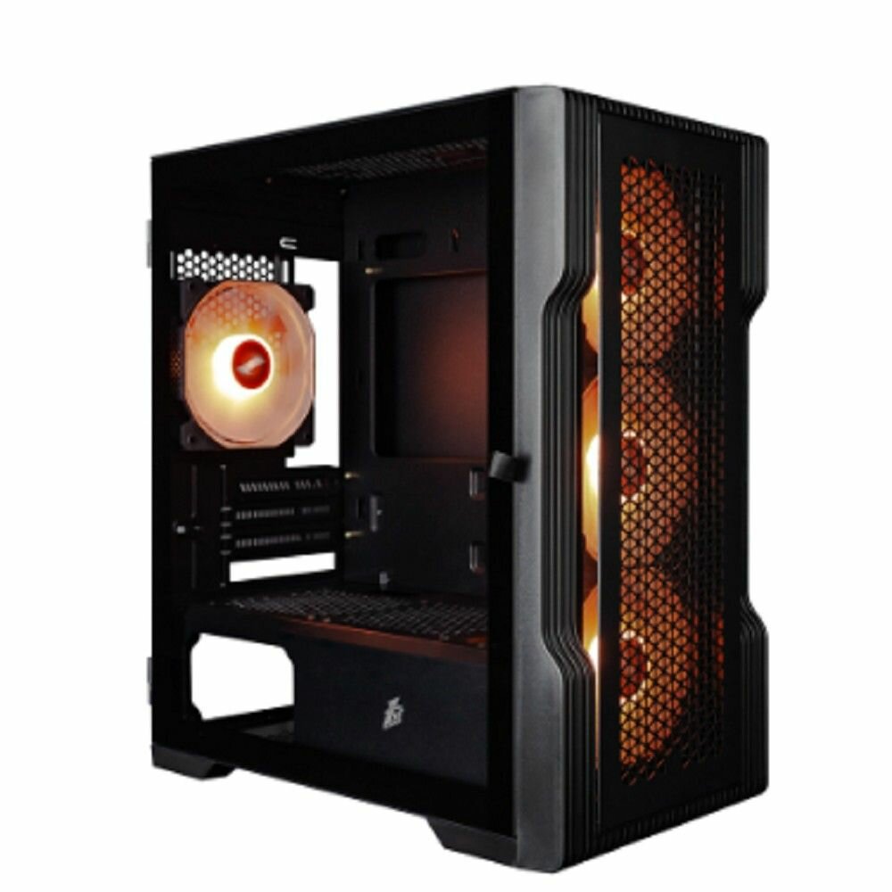 1STPLAYER Корпус TRILOBITE T3 ARGB Black mATX 4x120mm ARGB fans T3 - BK - 4F7