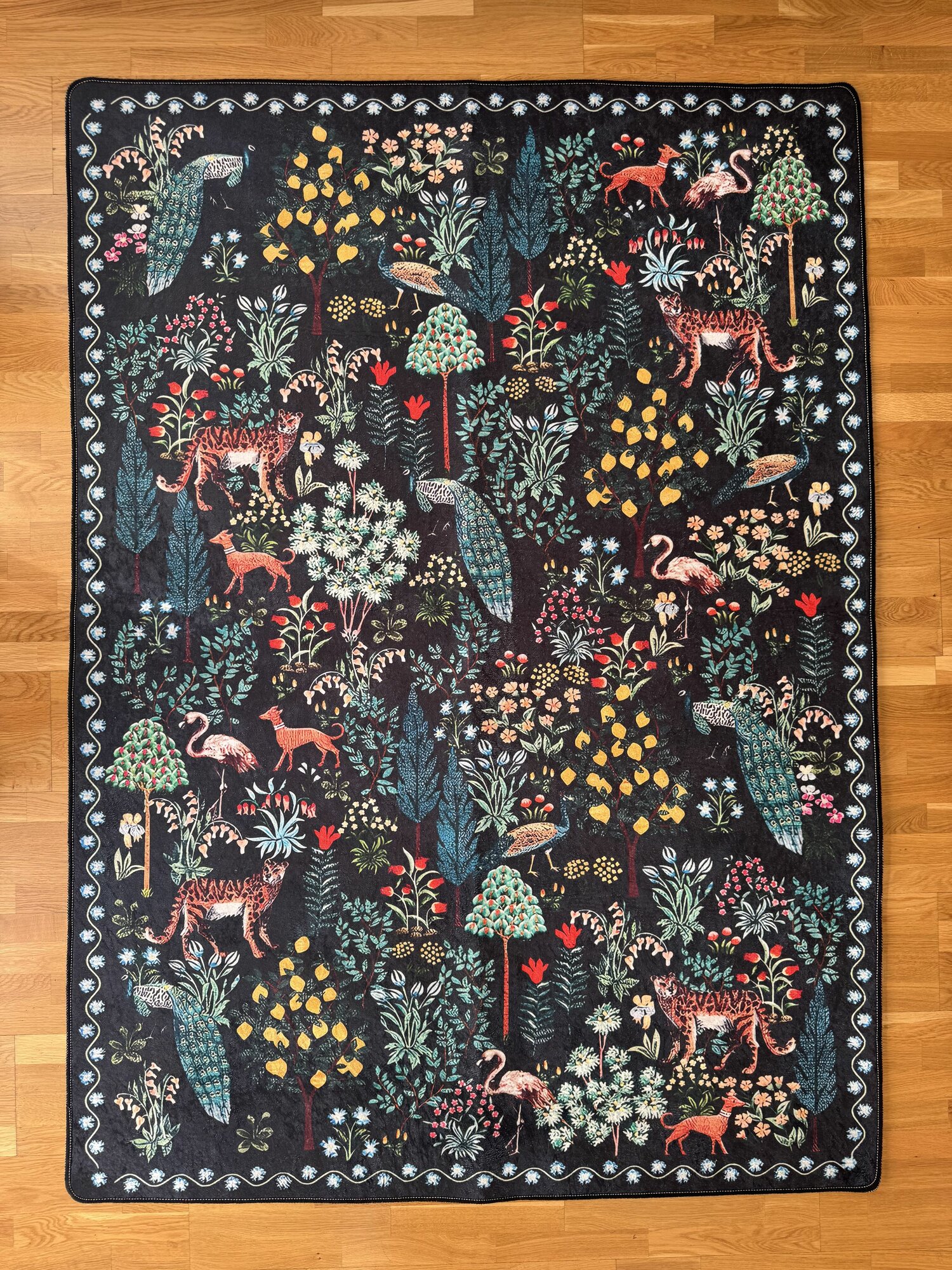 Ковер на пол, 140x200 "Павлины"