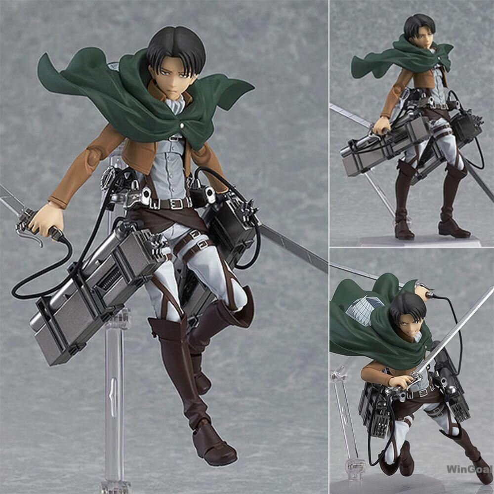 Фигурка атака титанов леви аккерман / Attack on Titan Levi Ackerman figma 213 (15 см).