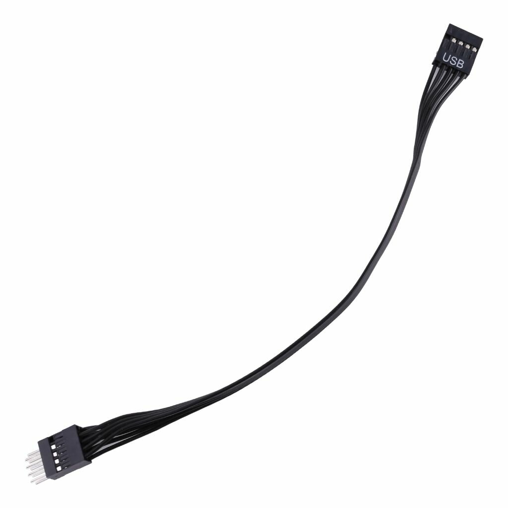 Компьютерный удлинитель USB 2.0 с 9-контактным разъемом 24AWG, надежный и долговечный корпус из луженой меди