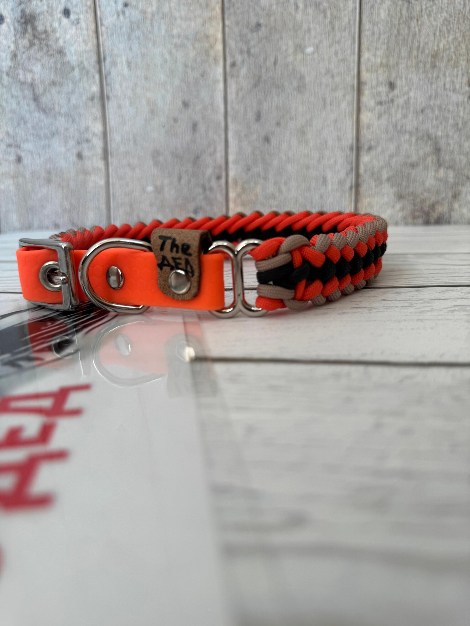 Ошейник "The ДЕД", для собак, декоративный, паракорд, биотан, ширина 25мм