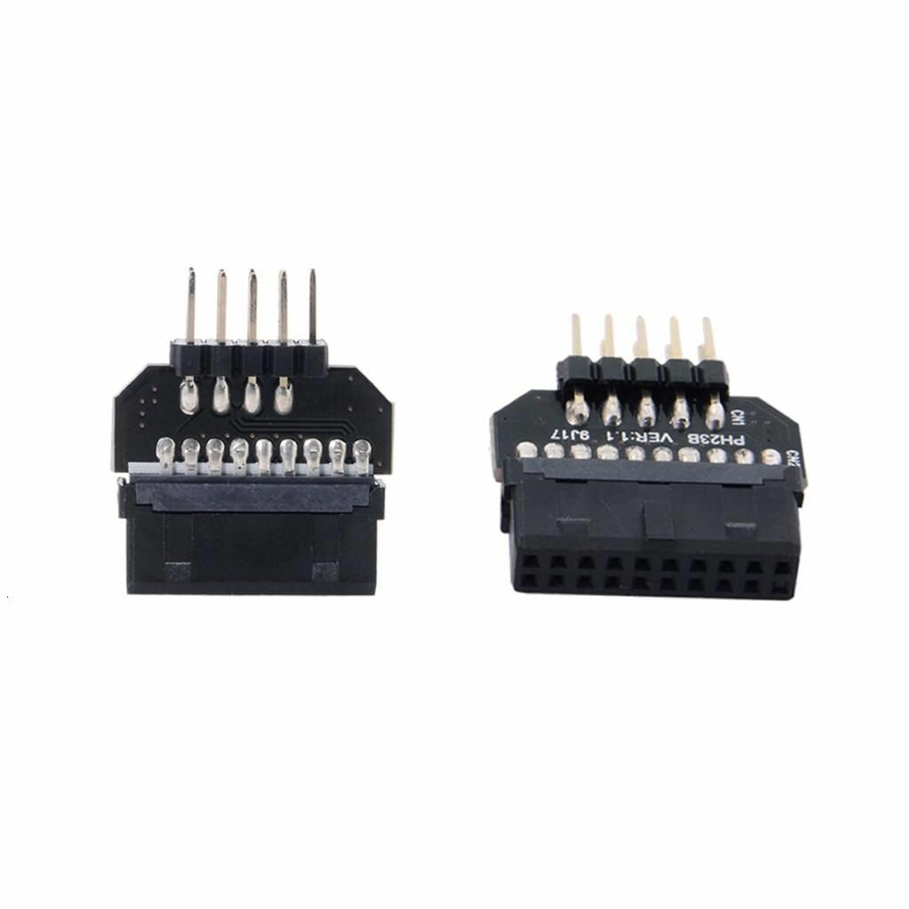 USB 2.0 9Pin Female - USB 3.0 19/20Pin Male адаптер, - Тип B