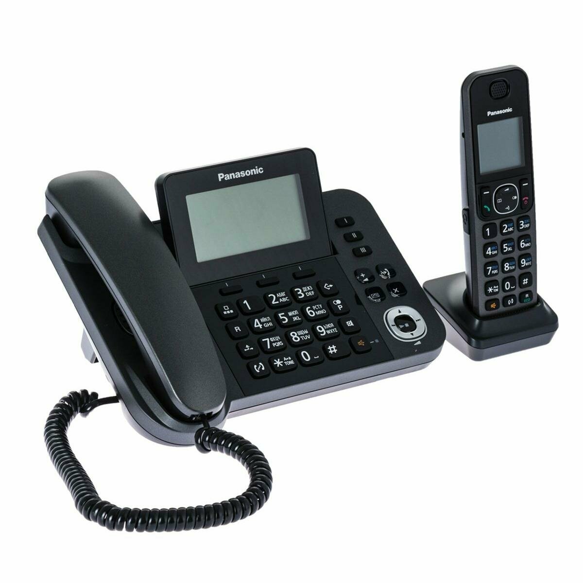 Проводные телефоны Panasonic Радиотелефон Panasonic KX-TGF320RUM Чёрный