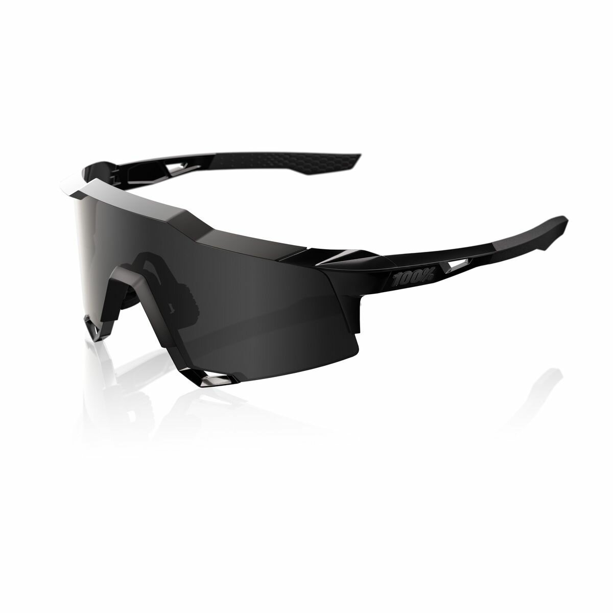 Спортивные очки 100% SPEEDCRAFT Matte Black Gloss - Black Mirror Lens