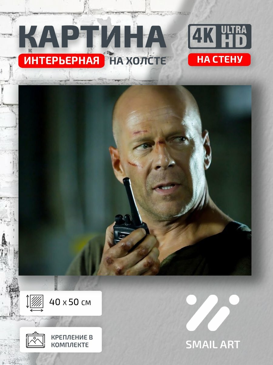Картина на холсте интерьерная 40 на 50 на стену Уиллис Mood для гостиной атмосфера интерьер