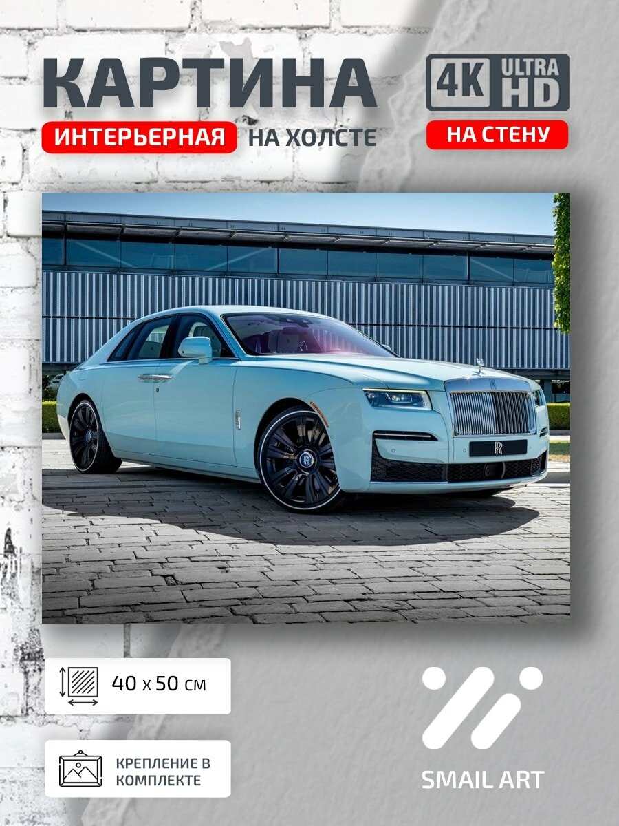 Картина на холсте интерьерная 40 на 50 на стену Ройс Призрак для кабинета атмосфера