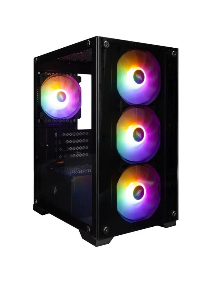 Компьютерный корпус Firebase X2-M, черный (X2-M-4F1)