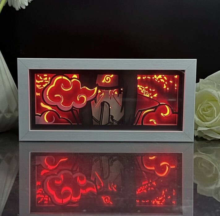 Аниме ночник Итачи Учихи RGB. Итачи Учихи из аниме Наруто.