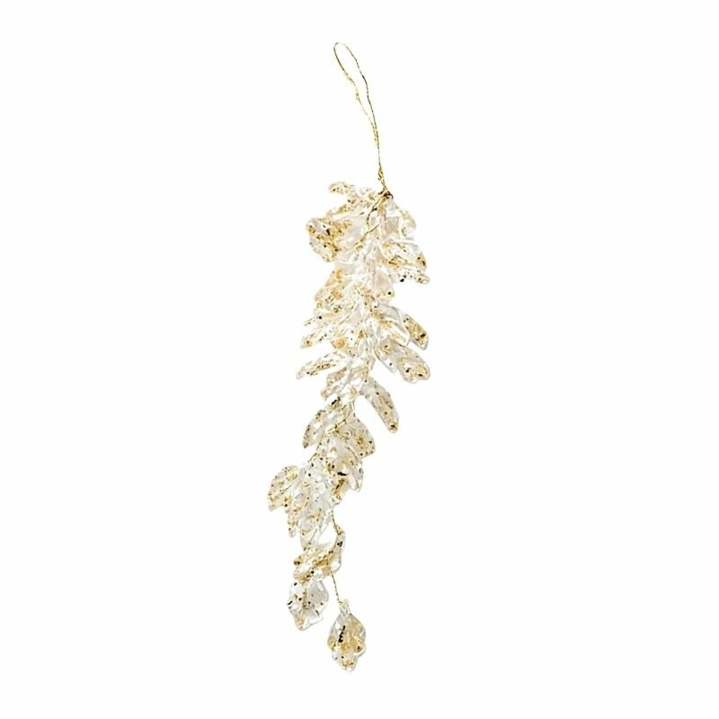 Акриловая подвеска с блестками-Подвеска в Виде Маленького листика